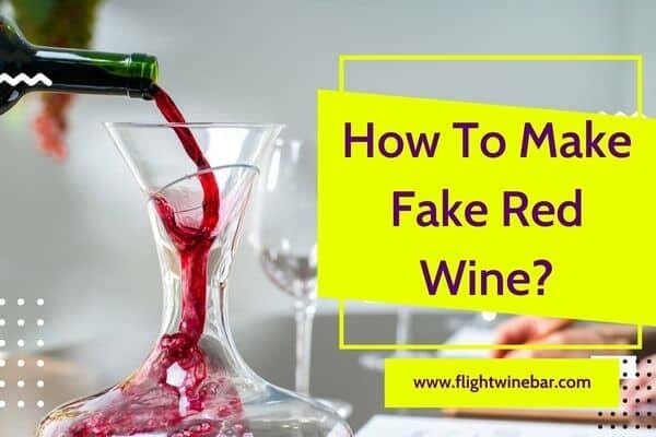 How To Make Fake Red Wine?